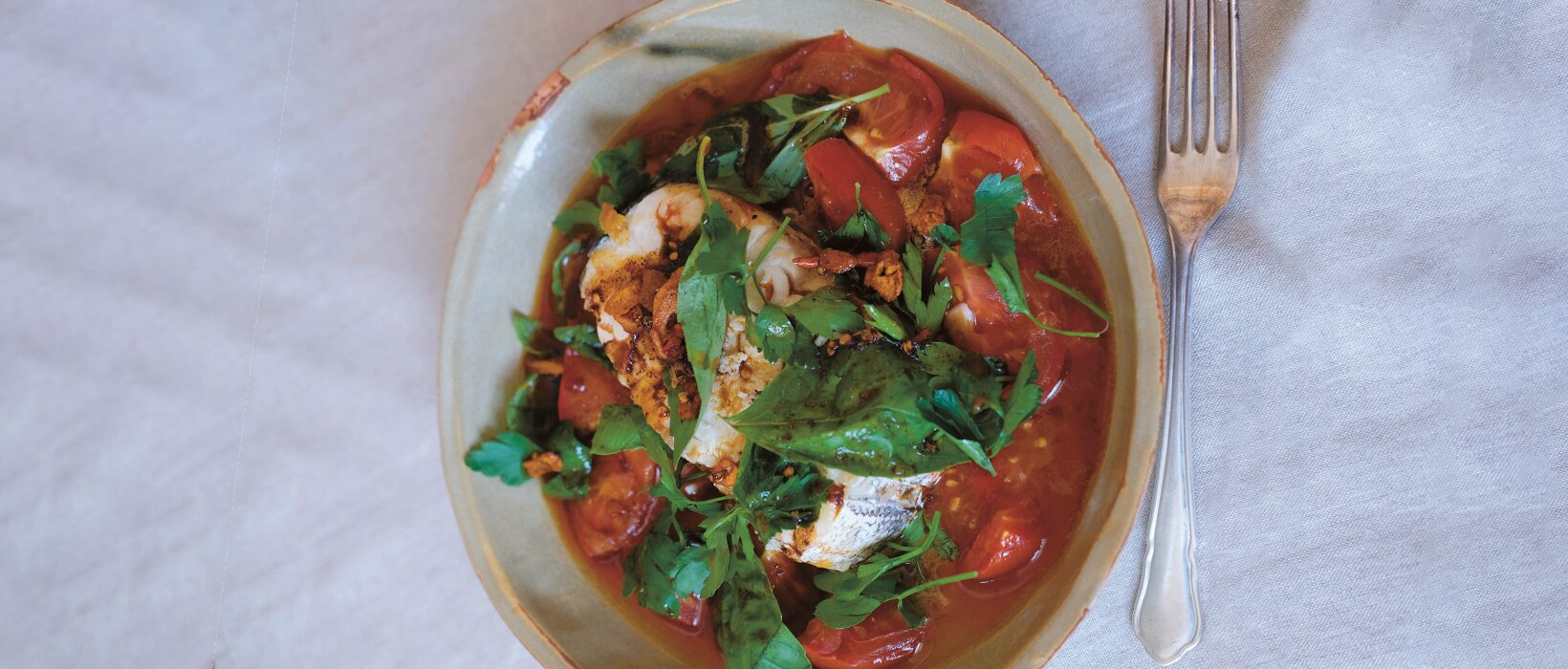 Recipe: Hake and soft tomatoes with chilli butter - InDepth